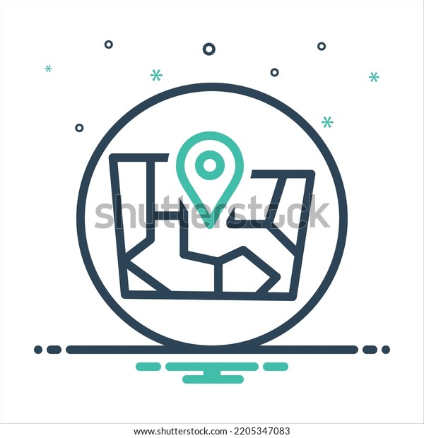 Vector Colorful Mix Icon Zoning Stock Vector (Royalty Free) 2205347083 ...