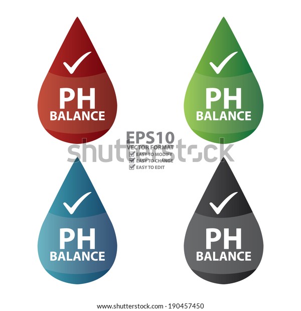 Vector Colorful Ph Balance Icon Label Stock Vector (Royalty Free ...