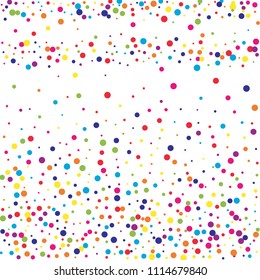 Vector Colorful Round Confetti Isolated On Stock Vector (Royalty Free ...