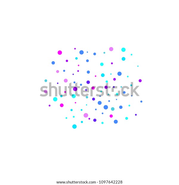 Vector Colorful Round Confetti Isolated On Stock Vector (Royalty Free ...