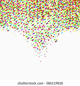 Vector Colorful Star Confetti Splash Isolated Stock Vector (Royalty ...