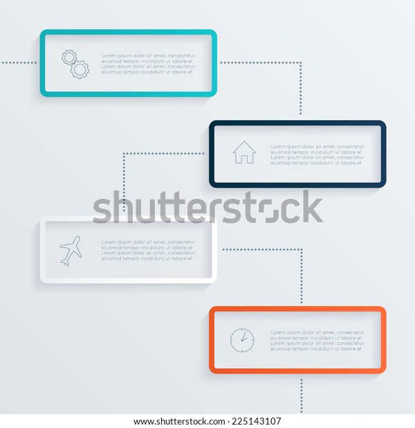 Vector Colorful Text Box Trendy Colors Stock Vector (Royalty Free ...