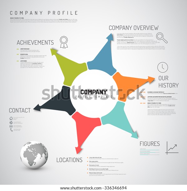 Vector Company Infographic Overview Design Template Stock Vector ...