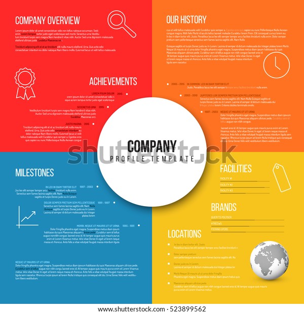 Vector Company Infographic Overview Design Template: vetor stock (livre ...