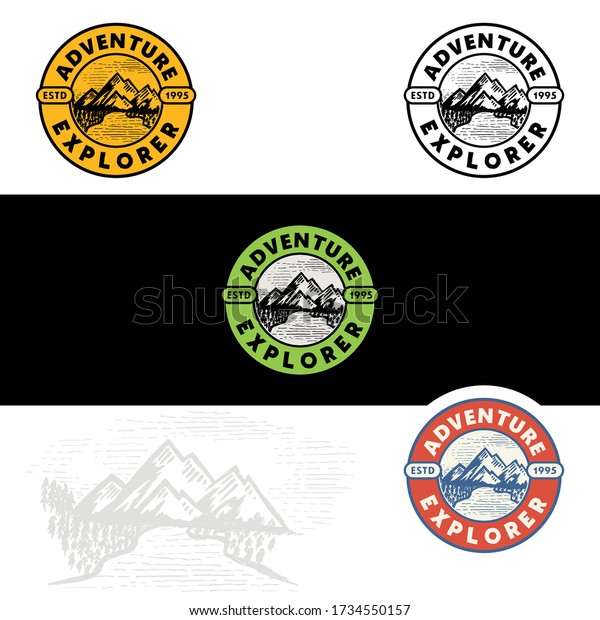 Vector Company Logo Adventure Explorer Stock Vector (Royalty Free ...
