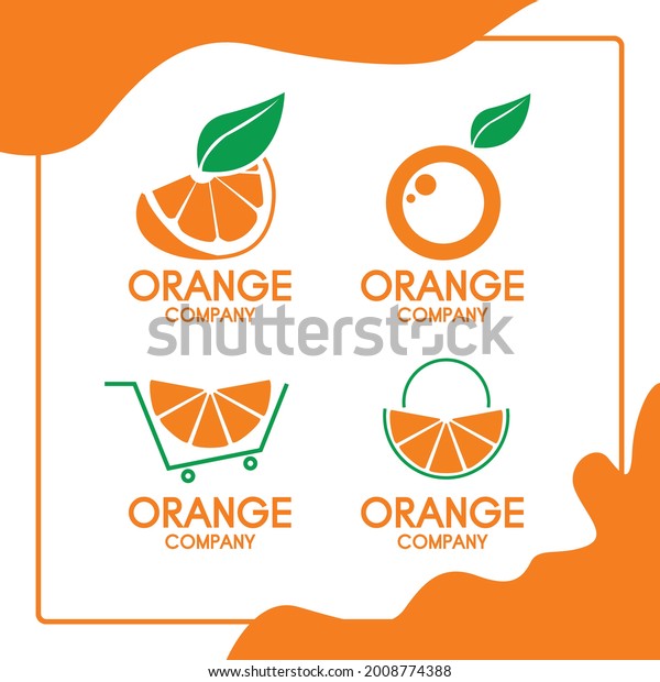 Vector Company Logo Design Fresh Citrus Stock Vector (Royalty Free ...