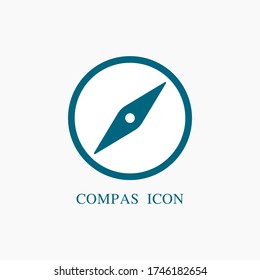 Vector Compass Icon Landmark On Light Stock Vector (Royalty Free ...