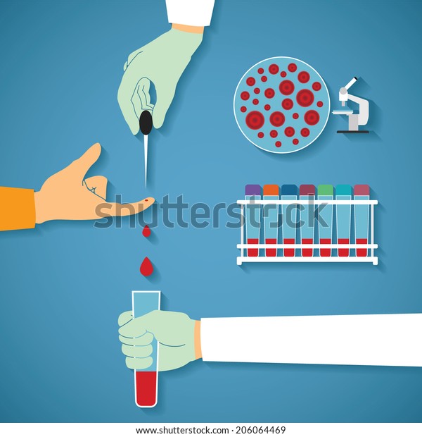 Vector Concept Common Blood Tests Stock Vector (Royalty Free) 206064469 ...
