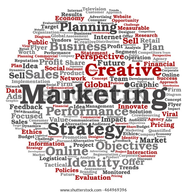 Vector Concept Conceptual Business Marketing Circle Stock Vector ...