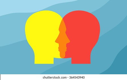 9,965 Two Human Head Icon Images, Stock Photos & Vectors | Shutterstock