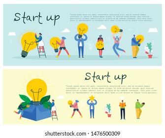 Vector Concept Illustration Business Backgrounds Start: เวกเตอร์สต็อก ...
