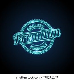Neon Logo Vector Glow Neon Modern Stock Vector (Royalty Free) 465258782 ...