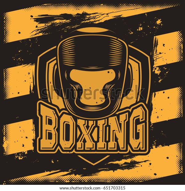 Vector Conceptual Motivational Poster Boxing Club 库存矢量图（免版税）651703315 ...