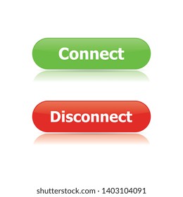 Vector Connect Disconnect Buttons Stock Vector (Royalty Free) 1403104091