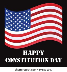 Vector Constitution Day Greeting Invitation Card Stock Vector (Royalty ...