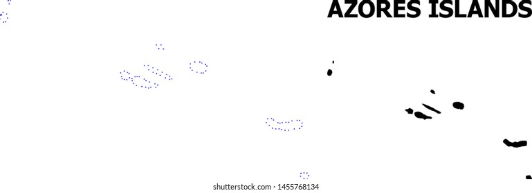 Vector Contour Map Azores Islands Name Stock Vector (Royalty Free ...