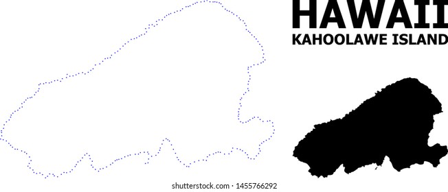 Vector Contour Map Kahoolawe Island Title Stock Vector (Royalty Free ...