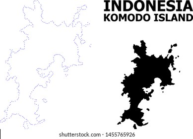 Map Komodo Island Indonesia Vector Stock Vector (Royalty Free ...
