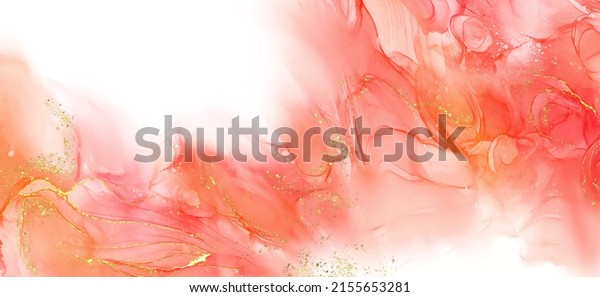 Vector Coral Banner Hand Drawn Abstract Stock Vector (Royalty Free ...