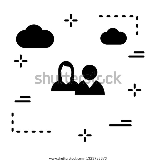 Vector Coworkers Icon Stock Vector (Royalty Free) 1323958373 | Shutterstock