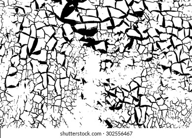 Vector Crackle Texture Many Cracks Scratches Stock Vector (Royalty Free ...