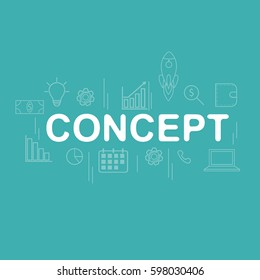 Vector Creative Illustration Word Lettering Typography Stock Vector ...