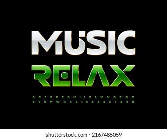 Vector Creative Logo Music Relax Stylish Stock Vector (Royalty Free ...