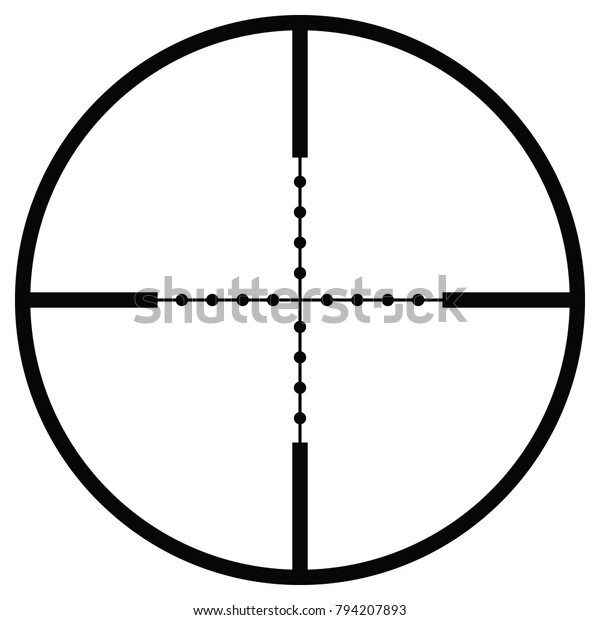 Vector Crosshair Sight Stock Vector (Royalty Free) 794207893