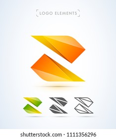 Vector Crystal Abstract Letter Z Logo Stock Vector (Royalty Free ...