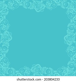 Vector Curly Border Place Your Text Stock Vector (Royalty Free) 203804233