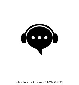 Vector Customer Service Icon Black White Stock Vector (Royalty Free ...