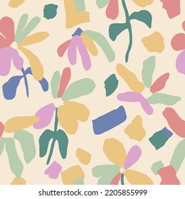 Vector Cute Abstract Shape Flower Illustration Stock Vector (Royalty ...
