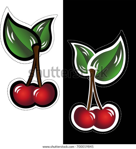 Vector Cute Cartoon Background Cherry Blossoms Stock Vector (Royalty ...