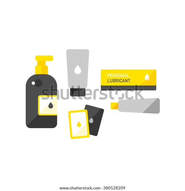 Vector Cute Cartoon Personal Lubricant Lubricating Stock Vector ...