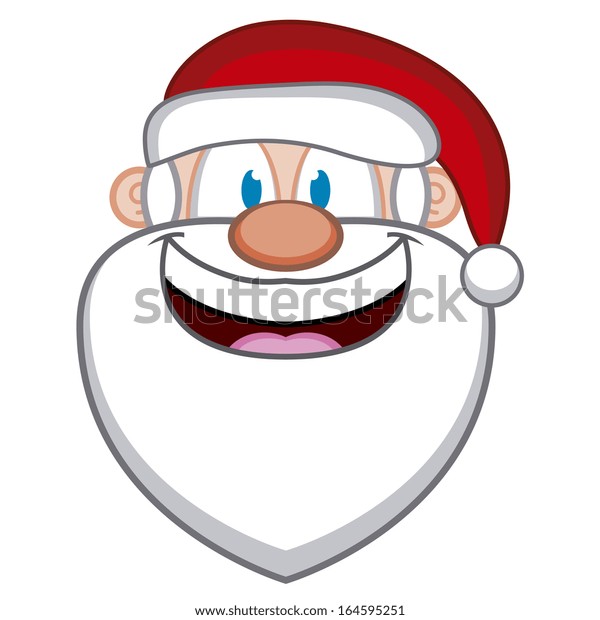 Vector Cute Cartoon Santa Claus Laughing Stock Vector (Royalty Free ...