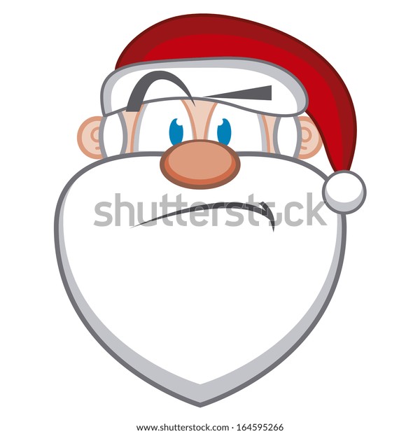 Vector Cute Cartoon Santa Claus Confused Stock Vector (Royalty Free ...