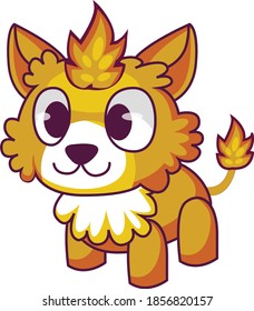 Vector Cute Dog Monster Illustration Stock Vector (Royalty Free ...