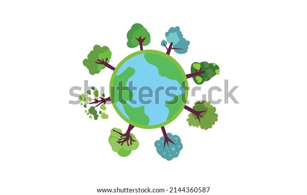 Vector Cute Earthcute Globe Stock Vector (Royalty Free) 2144360587 ...