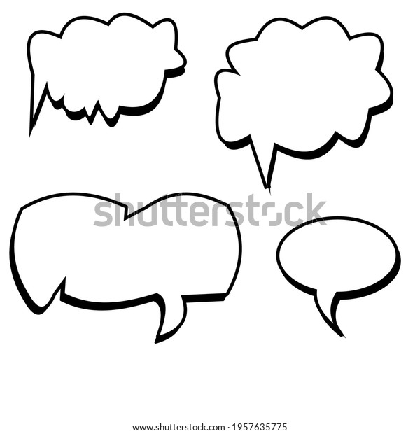 Vector Cute Illustrated Story Text Box Stock Vector (Royalty Free ...