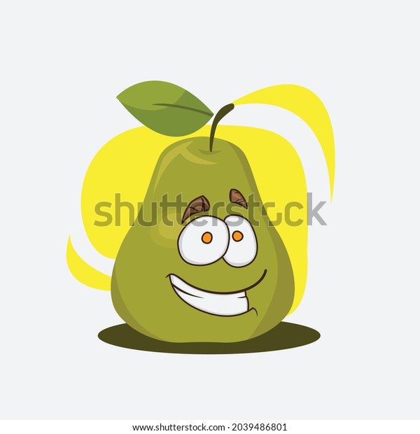 Vector Cute Pears Fruits Funny Pears Stock Vector (Royalty Free ...
