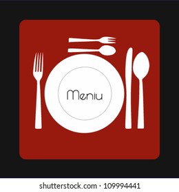 Vector Cute Restaurant Menu Design Illustration Stock Vector (Royalty ...