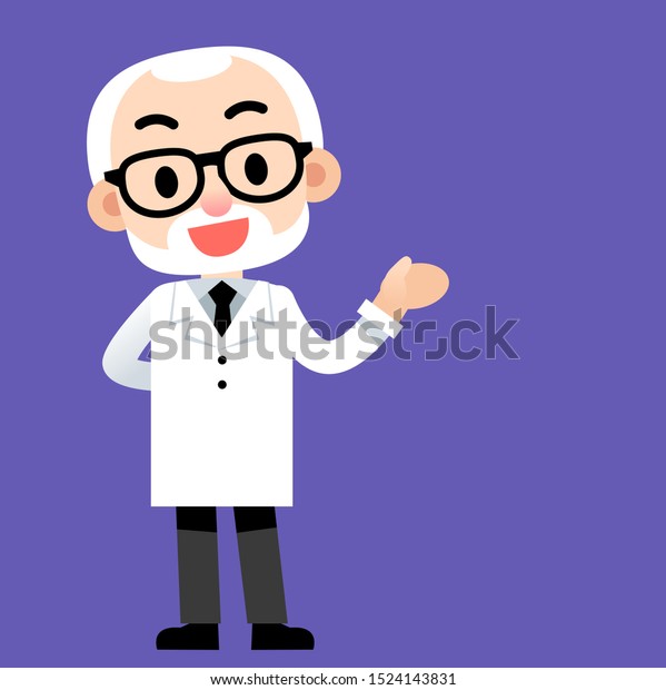Vector Cute Scientist Character Speaking Stock Vector (Royalty Free ...