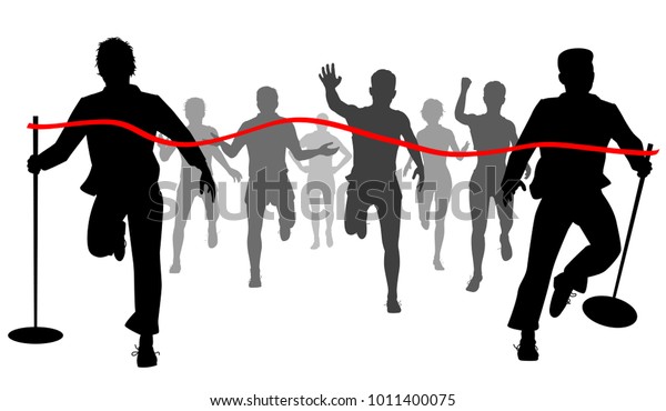 Vector Cutout Illustration Two Men Moving Stock Vector (Royalty Free ...