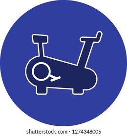 Vector Vector Cycling Machine Icon Stock Vector (Royalty Free ...
