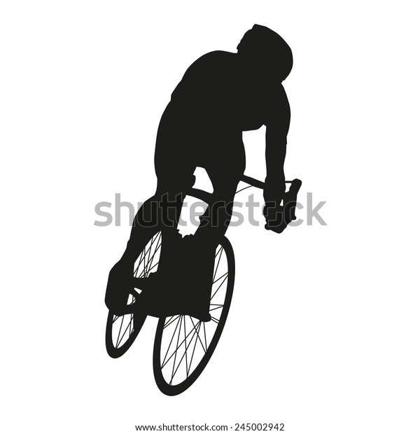 Vector Cyclist Road Cycling Stock Vector (Royalty Free) 245002942 ...