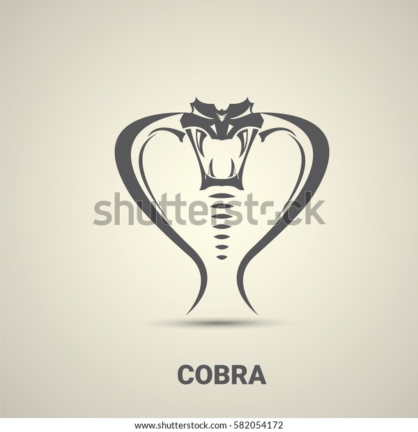 Vector Dangerous Cobra Snake Hood Logo Stock Vector (Royalty Free ...