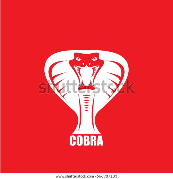 Vector Dangerous Cobra Snake Hood Logo Stock Vector (Royalty Free ...