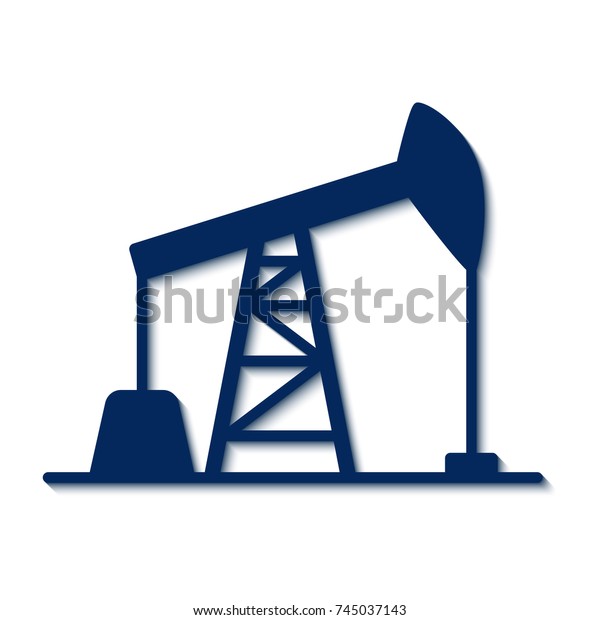 Vector Dark Blue Sucker Rod Pump Stock Vector (Royalty Free) 745037143 ...