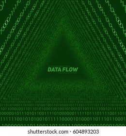 Vector Data Flow Visualization Triangle Tunnel Stock Vector (Royalty Free) 604893203 | Shutterstock