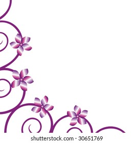 Vector Decoration Spiral Flowers Stock Vector (Royalty Free) 30651769 ...